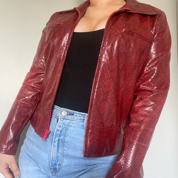 Xhilaration | Jackets & Coats | Y2k Faux Snakeskin Jacket | Poshmark